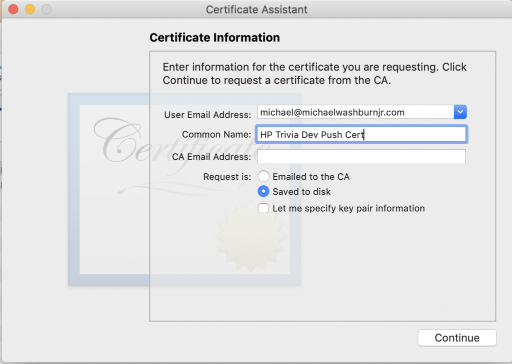 How to use Apple Push Notification Certificates