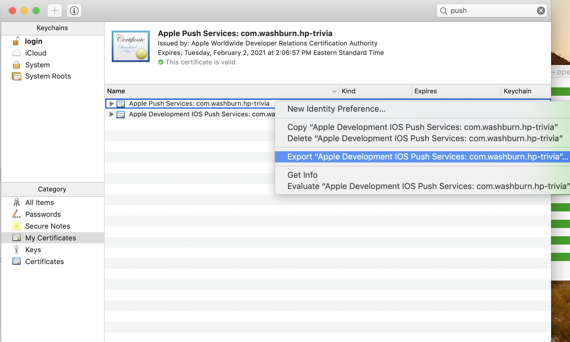 How to use Apple Push Notification Certificates